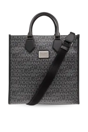 Dolce & Gabbana Monogram Shopper Bag - Grey
