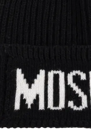 Moschino Logo Beanie - Black