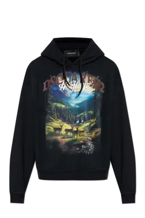 Dsquared2 High Neck Sweatshirts Hoodies For Men