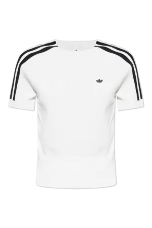 Adidas Originals By Alexander Wang Logo Appliqué Top - White