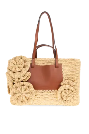 Ulla Johnson Lali Floral Shopper Bag - Beige