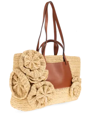 Ulla Johnson Lali Floral Shopper Bag - Beige