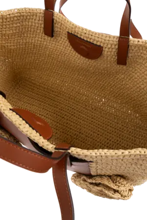 Ulla Johnson Lali Floral Shopper Bag - Beige