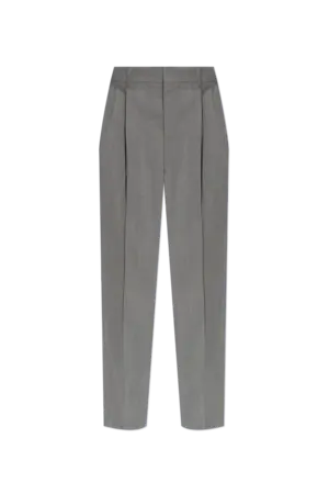 Victoria Beckham Wool Pleated Trousers