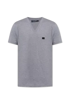 Dolce & Gabbana V-neck T-shirt - Grey
