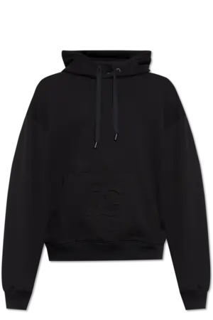 Dolce & Gabbana Hooded Cotton Sweatshirt With Embossed Logo