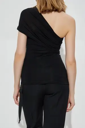 Helmut Lang Asymmetric Fine-knit Top