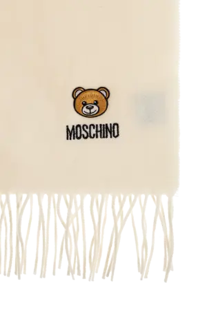 Moschino Wool Scarf With Logo