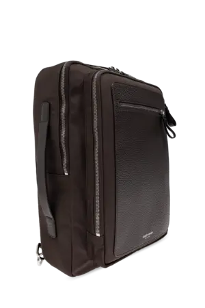 Giorgio Armani Logo Backpack - Brown