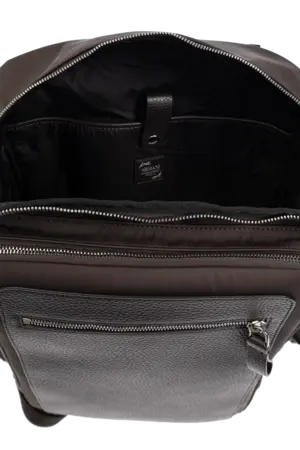 Giorgio Armani Logo Backpack - Brown