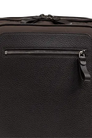 Giorgio Armani Logo Backpack - Brown
