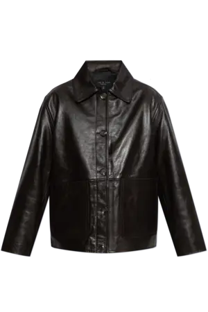 Rag & Bone Leather Shirt Jacket
