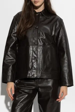 Rag & Bone Leather Shirt Jacket
