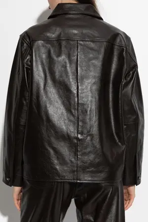 Rag & Bone Leather Shirt Jacket