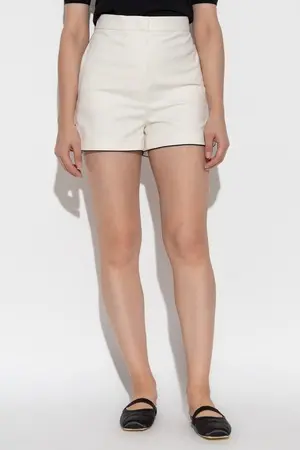 Max Mara Orbita Satin Shorts - White