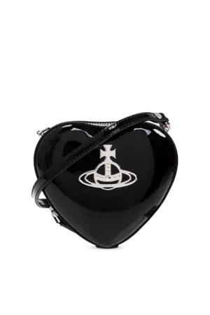 VIVIENNE WESTWOOD Heart-shaped Shoulder Bag - Black