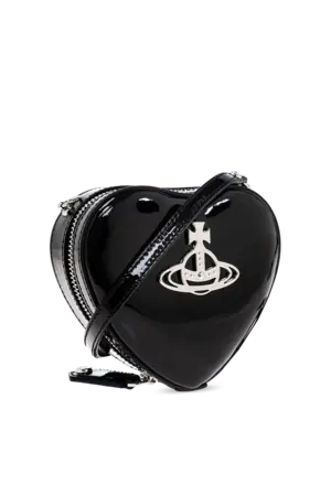 VIVIENNE WESTWOOD Heart-shaped Shoulder Bag - Black
