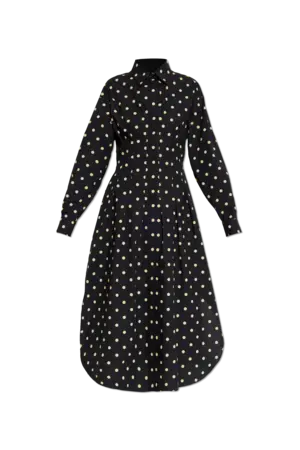 Moschino Polka Dot Midi Dress - Black