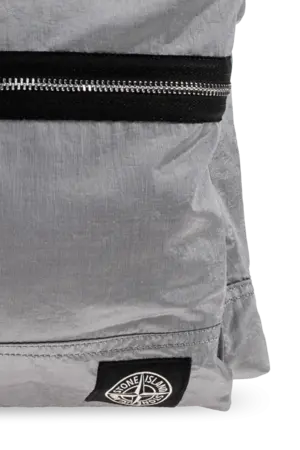 Stone Island Backpack With Logo - Grey