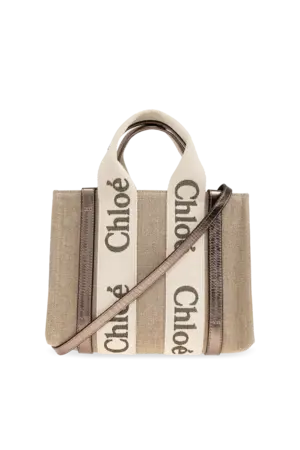 Chloé Woody Small Bag - Beige