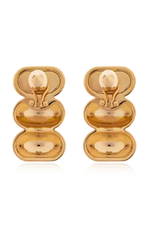 Alaïa Brass Clip-on Earrings - Gold