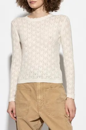 MARANT ETOILE Obeline Openwork Knit Sweater