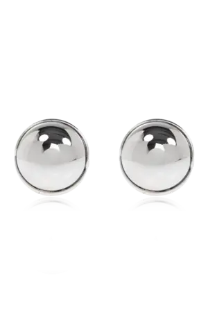 Alaïa Spherical Brass Earrings Silver