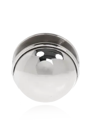 Alaïa Spherical Brass Earrings - Silver