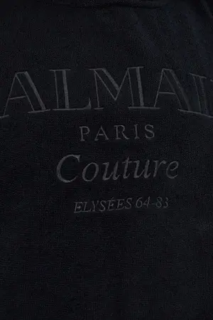 Balmain Cotton Poncho - Black