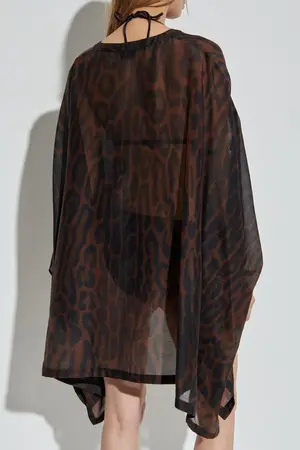 TOM FORD Animal Print Cotton And Silk Dress