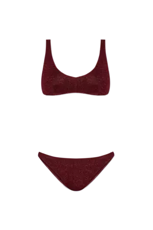 Oseree Oséree Two-Piece Swimsuit Burgundy