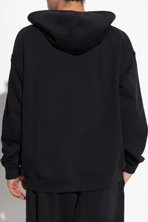 Y3 Oversized Cotton Knit Sweatshirt With Logo