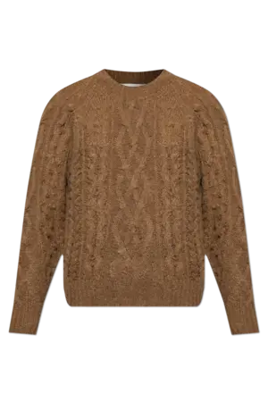 MARANT ETOILE Ysor Cable Knit Sweater - Brown