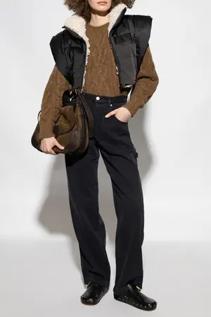 MARANT ETOILE Ysor Cable Knit Sweater - Brown