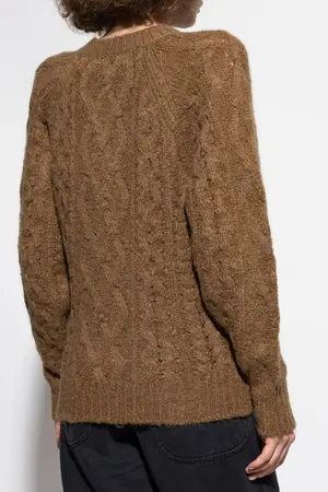 MARANT ETOILE Ysor Cable Knit Sweater - Brown