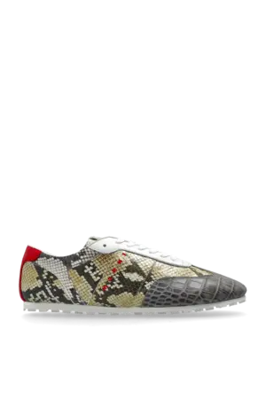 Marni Sports Shoes With Snakeskin Motif - Grey