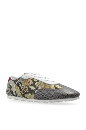Marni Sports Shoes With Snakeskin Motif - Grey