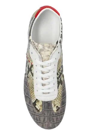 Marni Sports Shoes With Snakeskin Motif - Grey
