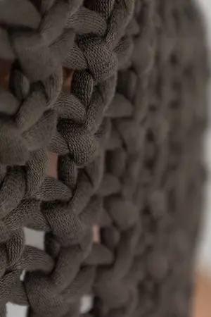 Alaïa Sleeveless Openwork Knit Midi Dress - Grey