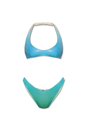 Oseree Asymmetrical Two-piece Swimsuit - Blue