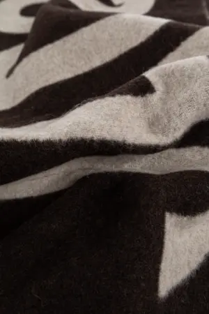 Jacquemus Scarf With Logo - Brown