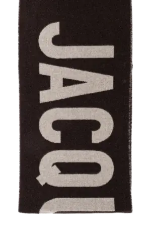 Jacquemus Scarf With Logo - Brown