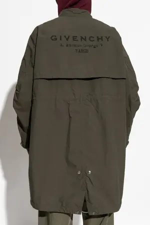 Givenchy Logo Parka - Green