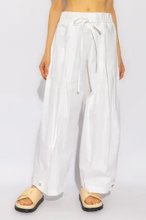 JIL SANDER Oversized Organic Cotton Trousers