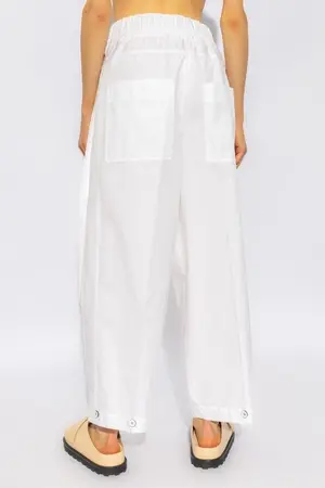 JIL SANDER Oversized Organic Cotton Trousers
