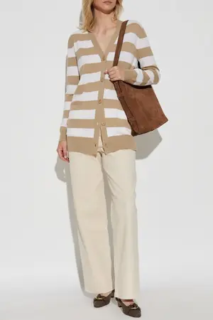 Max Mara Fiemme Wool Cardigan - Beige