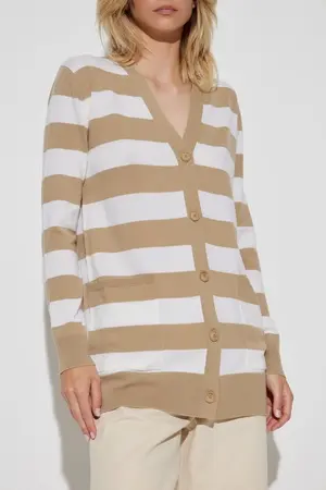 Max Mara Fiemme Wool Cardigan - Beige