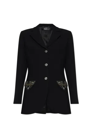 Versace Blazer With Shimmering Appliqués