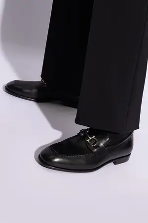 FERRAGAMO Gancini Leather Loafers