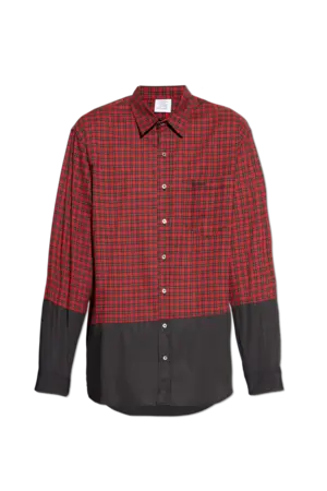 Vetements Two-tone Plaid Pattern Shirt